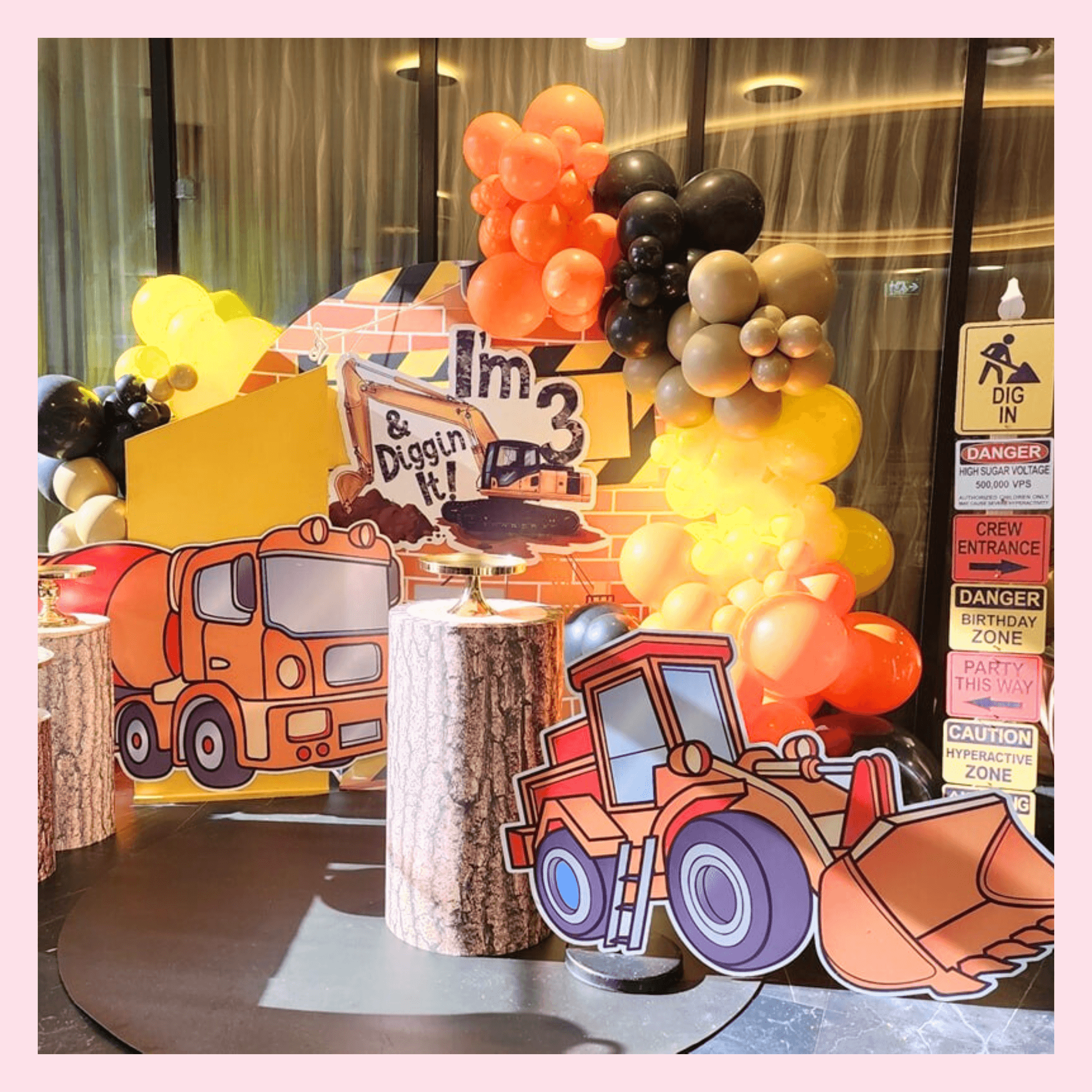 Construction Party Event Backdrop | Birthday Fairy – Birthday Fairy ...
