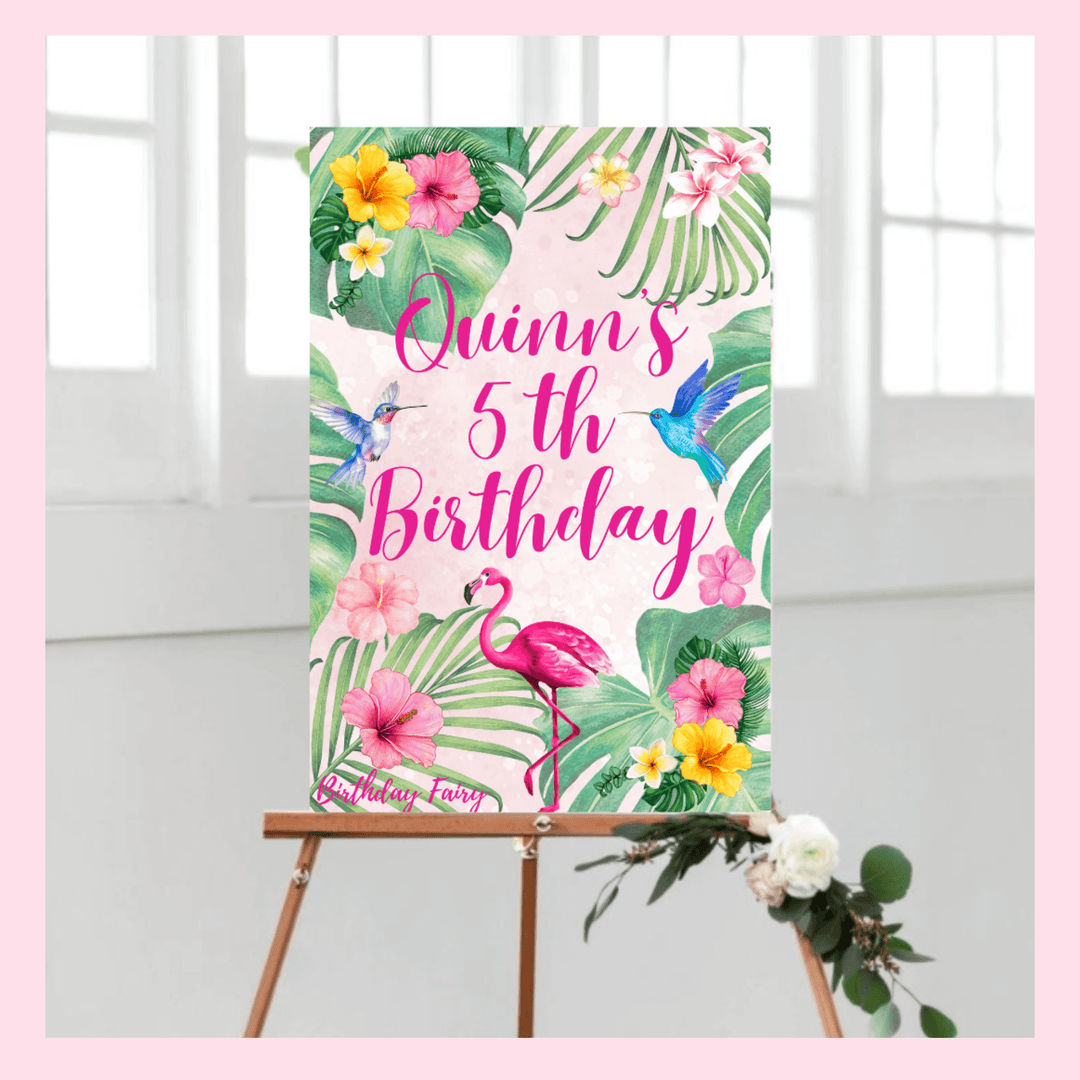 Tropical Party Sign | Bespoke Designs by Birthday Fairy – Birthday ...