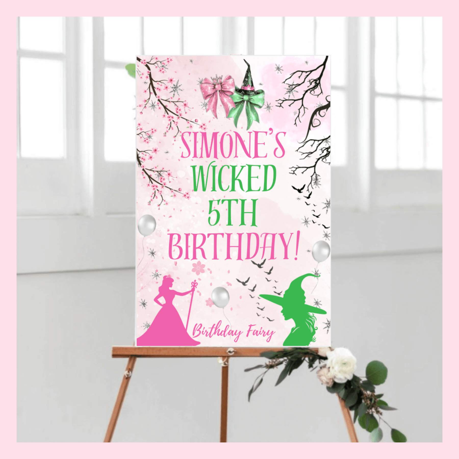 Wicked Kids Birthday Party Sign | Birthday Fairy – Birthday Fairy ...