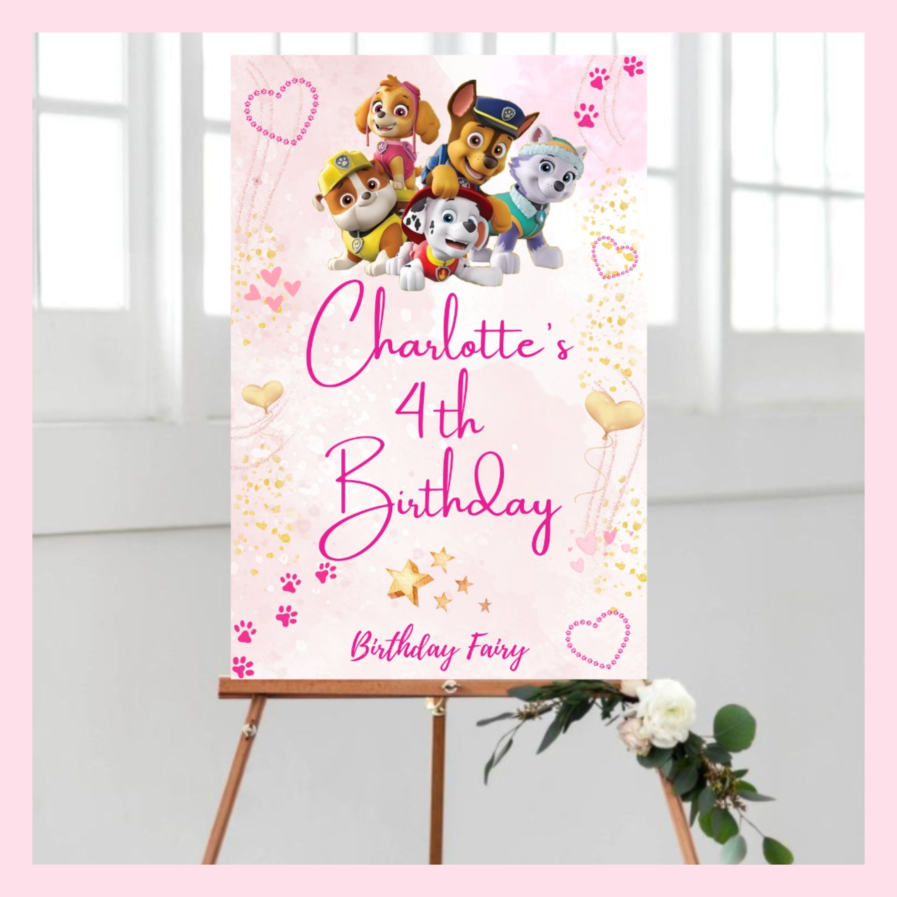 Paw Patrol Sign | Birthday Fairy – Birthday Fairy - Australia