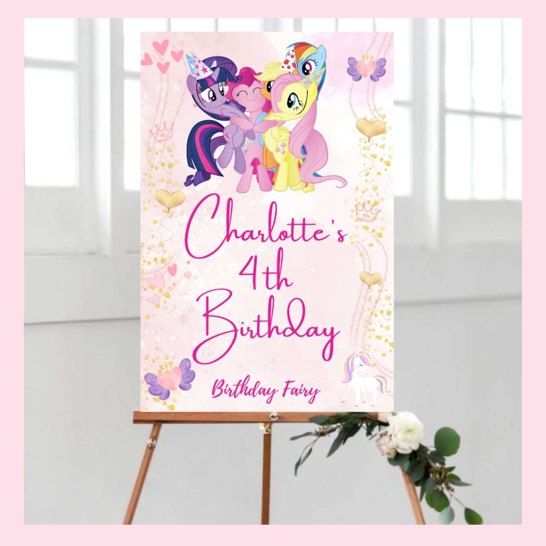 My Little Pony Party Sign | Delivery Australia Wide | Birthday Fairy ...